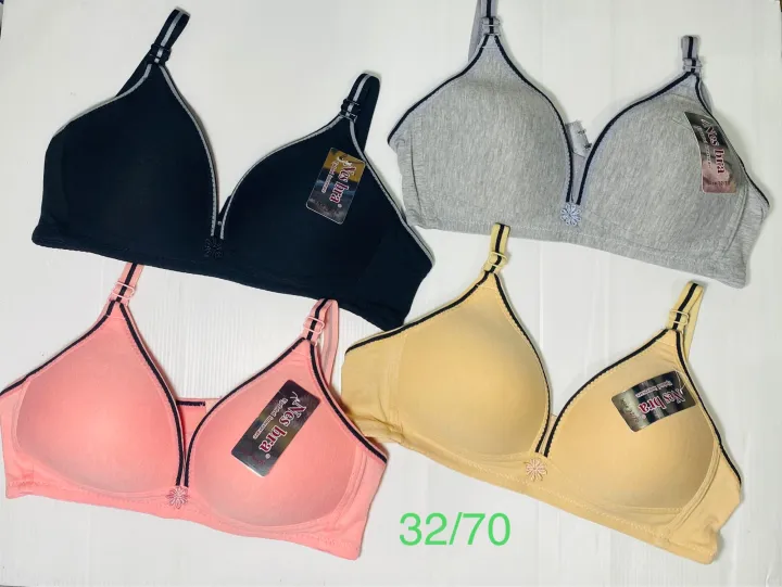เสื้อใน เสื้อชั้นในnes bra ไร้โครง ไซส์32/70 ฟองบาง 2 ตะขอ | Lazada.co.th