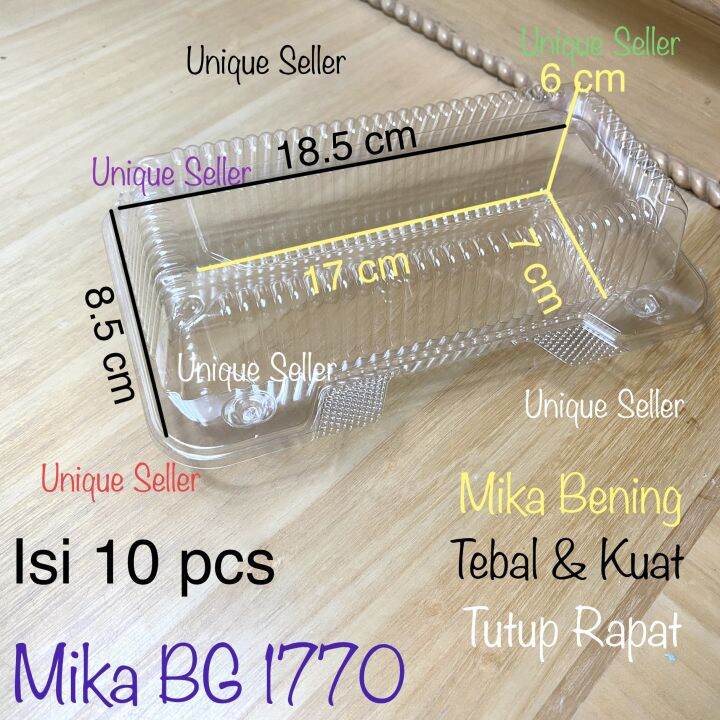 [isi 10/100] Mika BG 1770 / Mika Bolu Gulung 17 cm / Mika Kue Roti Bolen Medium BG 1770 / Mika ...