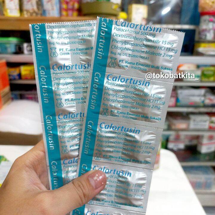 [1STRIP] CALORTUSIN 10 KAPLET / MENGOBATI DEMAM NYERI SAKIT KEPALA ...