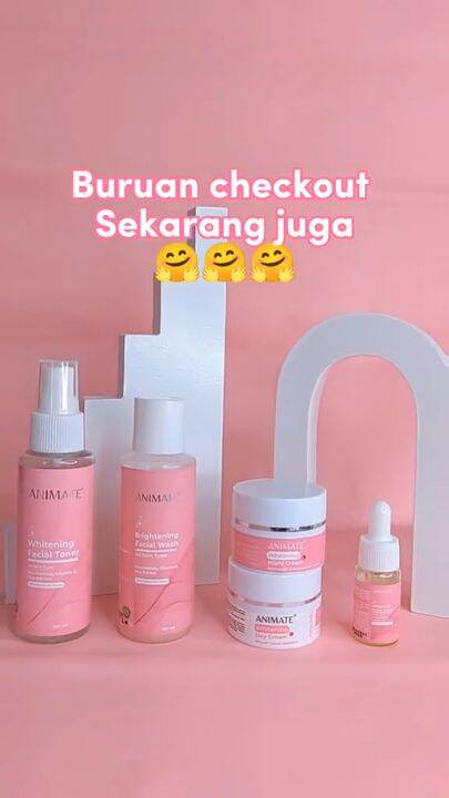 ANIMATE INSTANT WHITENING SERIES 5in1 || PAKET WAJAH ANIMATE SKINCARE ...