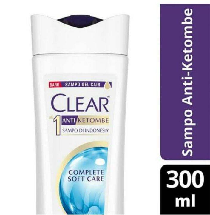 Shampoo Clear Complete Soft Care Sampo Clear Anti Ketombe 300ml | Lazada Indonesia