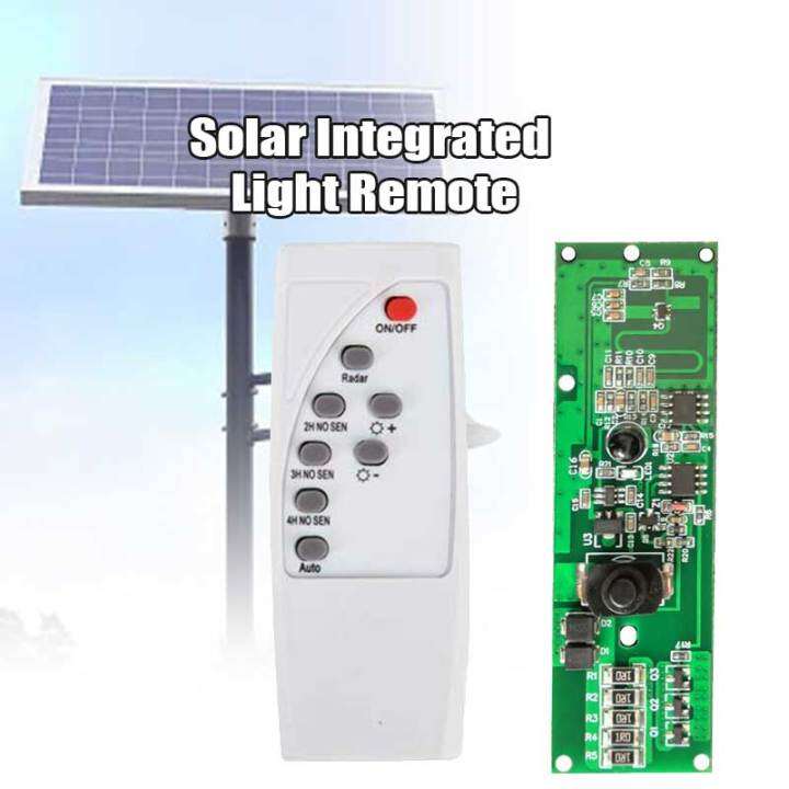 3.2V 3.7V Remote Control PIR Body Sensor Solar Integrated Light Circuit ...