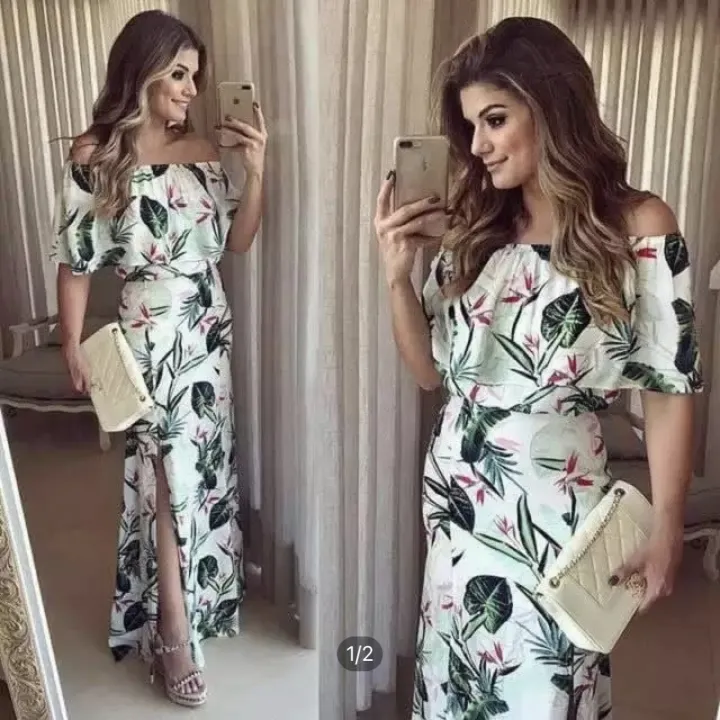 H.D floral terno | Lazada PH: Buy sell online Tops with cheap price ...