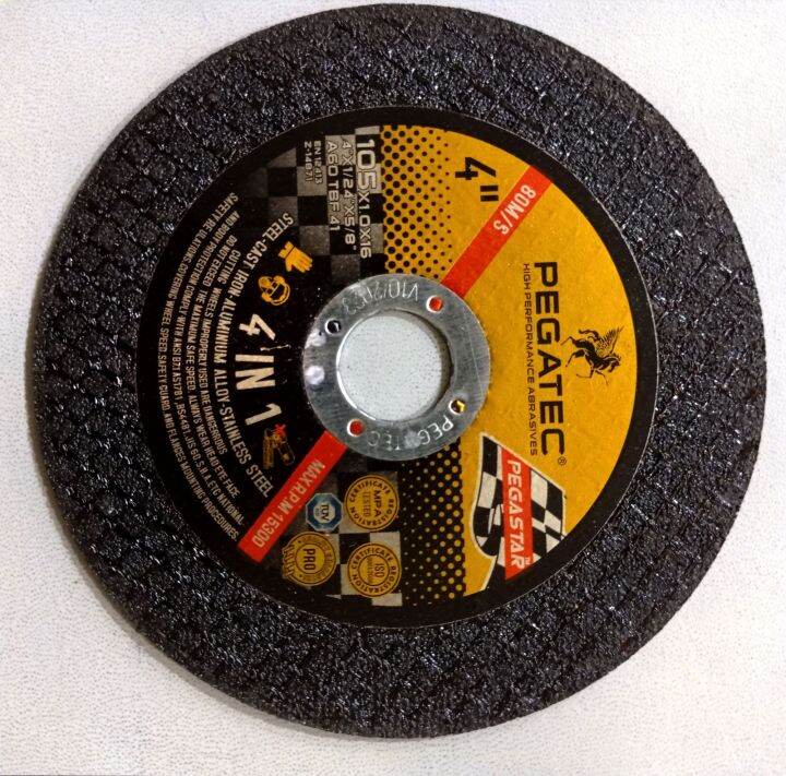 Pegatec 4" inch Cutting Disc Cutting Wheel | Lazada PH