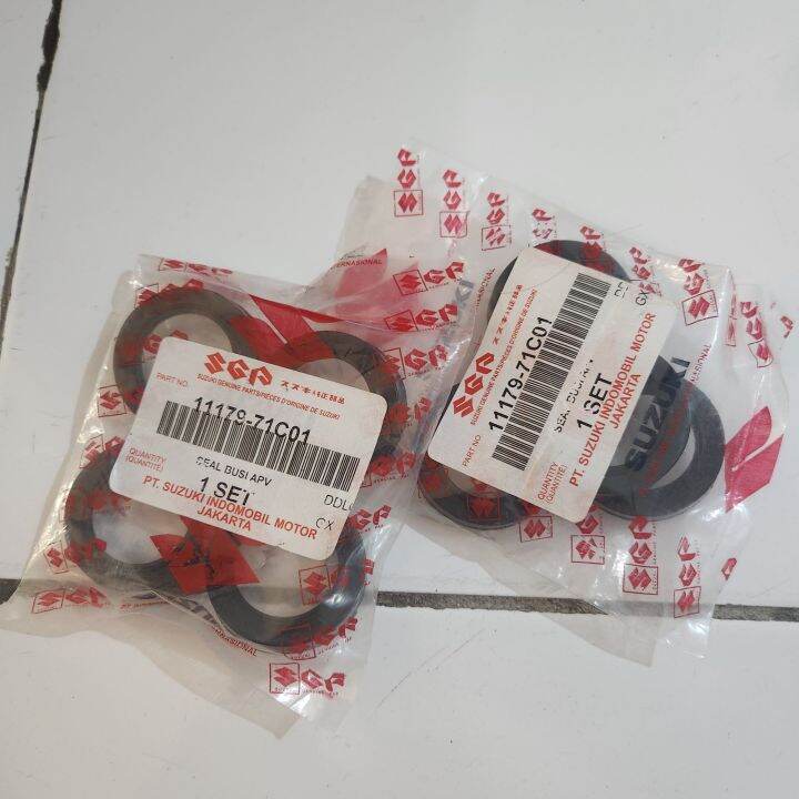 Karet seal busi Suzuki APV Futura Baleno Escudo Satuan 11179- 71C01 ...