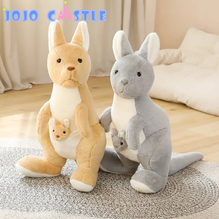 JOJO CASTLE 45/70/80cm Kawaii Mother and Child Kangaroo Plush Dolls Cute Big Size Australia ...
