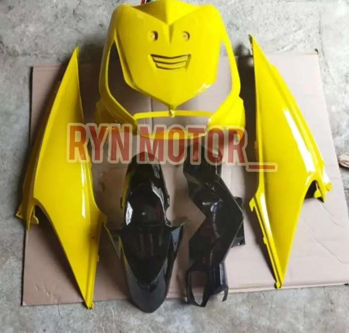 Full Body Alus Honda Beat Karbu Warna Variasi Kuning Hitam | Lazada ...