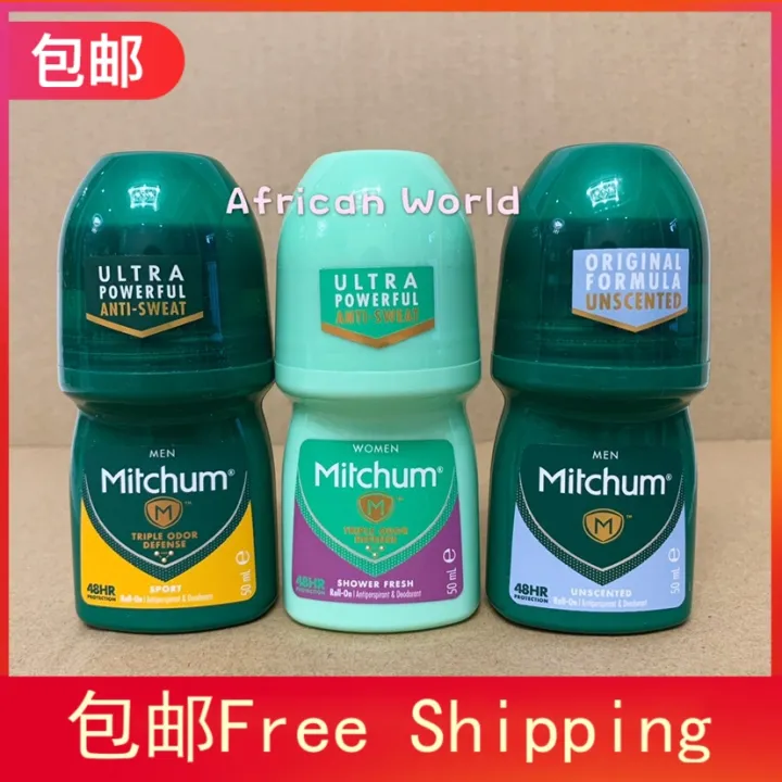 พร้อมส่ง Mitchum Deodorant ROLL ON ชายหญิงใต้วงแขนไม่มีกลิ่นหอมระงับ ...