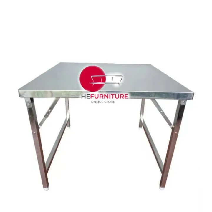 Foldable Stainless Steel Table / Square / Dining Table / Portable ...