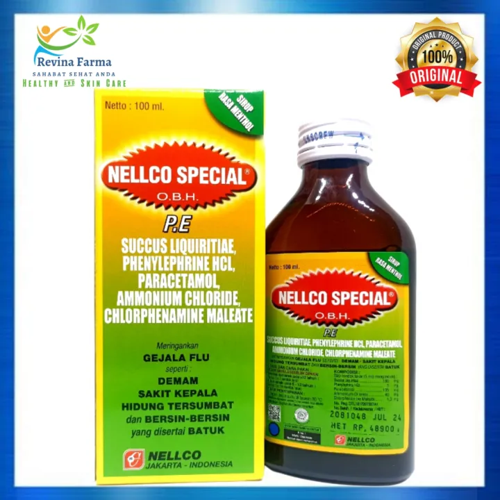 Nelco Special PE 100ml Rasa Menthol Obat Batuk, Pilek, Flu & Demam Obat Batuk Hitam Obat Batuk ...