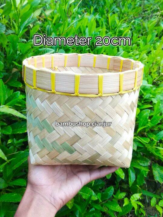 Tumbu Bambu 20cm | Hampers | Tolok Wadah Bambu | Bakul Nasi Bambu ...