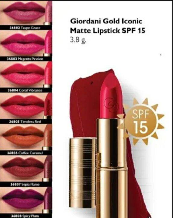 Giordani gold iconic matte lipstick spf 15 | Lazada Indonesia