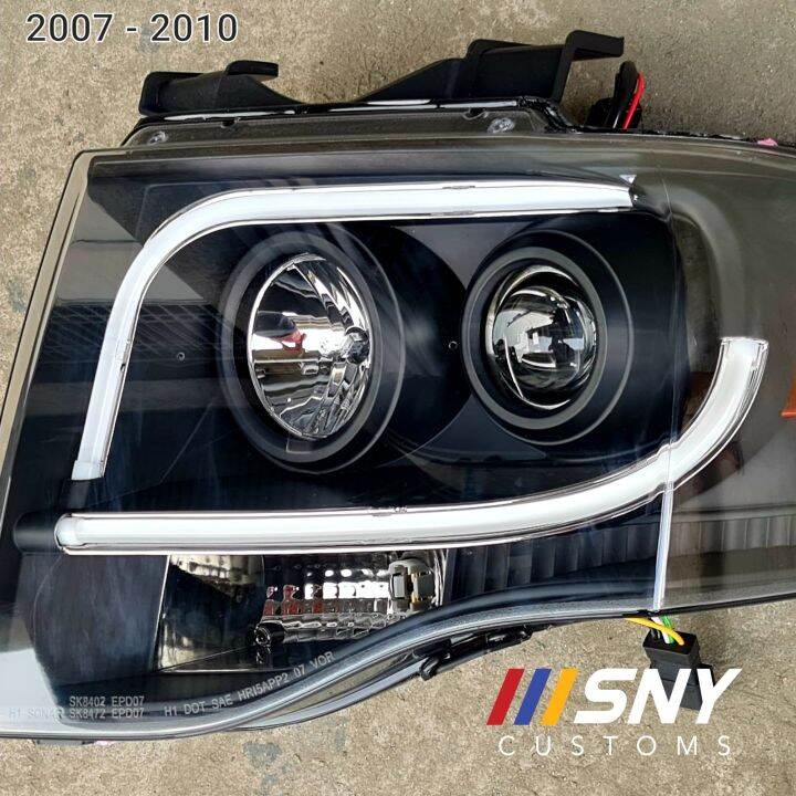Ford Expedition Projector Headlamps with led Drl Quad light with low ...