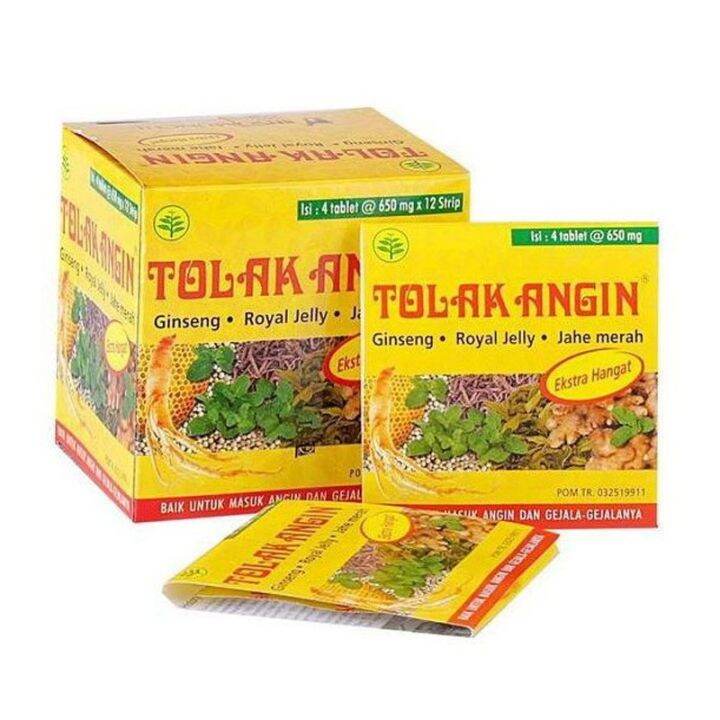 TOLAK ANGIN TABLET 12 X 4 TABLET GINSENG ROYAL JELLY JAHE MERAH ...