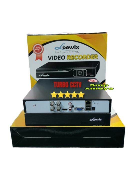 LOEWIX 5 MP DVR 4 CHANNEL LX-9504 4CH XMEYE FULL CHANNEL 5MP 6:1 | Lazada Indonesia