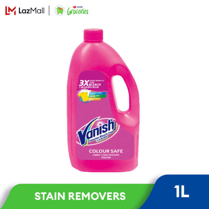 Vanish Fabric Clothes Oxi Action Stain Remover Pink Liquid 1L | Lazada