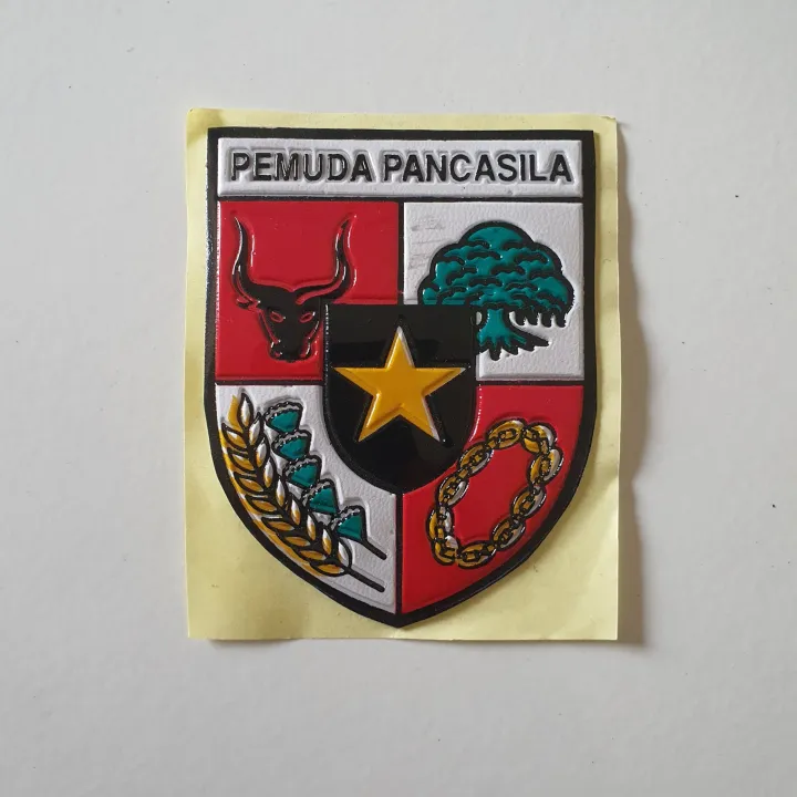 STICKER EMBOS LOGO PP ( PEMUDA PANCASILA ) TAMENG/STIKER TIMBUL LOGO PP ...