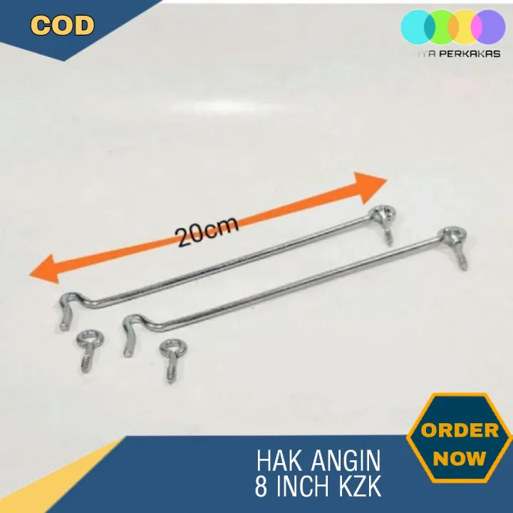 Hak Angin Besi Penahan Jendela Stainless 8 inch 20cm KZK | Lazada Indonesia