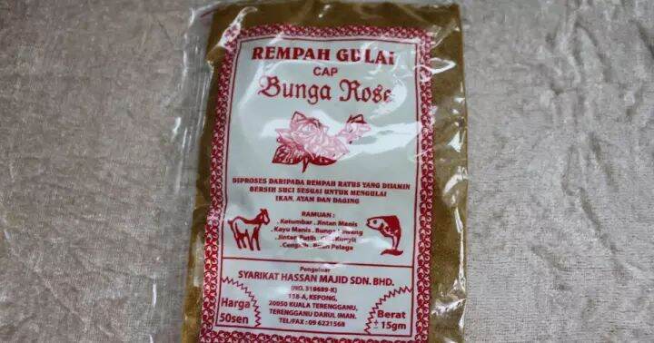 🌸 4 Rempah Gulai Cap Bunga Ros Terengganu SHJA🌸 | Lazada