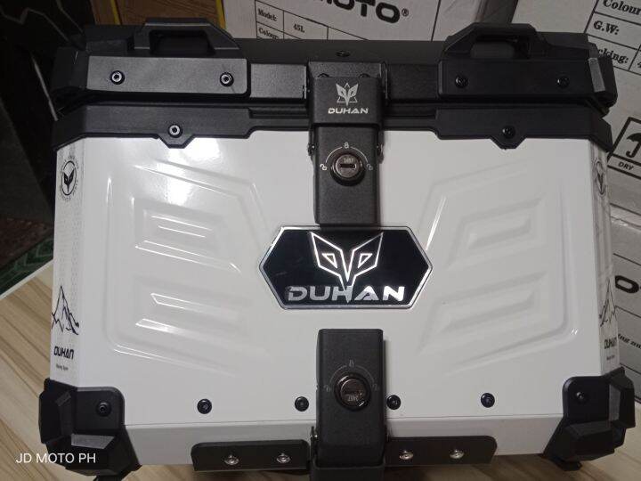 DUHAN V8 WHITE ARCTIC ALLOY TOP BOX ‼️ 45L with FREEBIES | Lazada PH