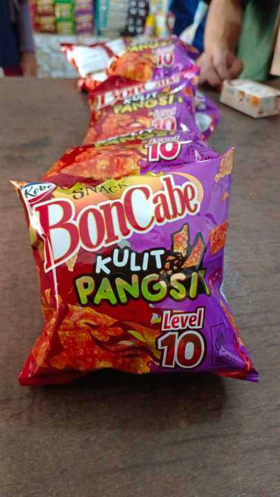 Ciki Makaroni Bon Cabe Kulit Pangsit Chiki Murah dan Enak Viral(10bks ...