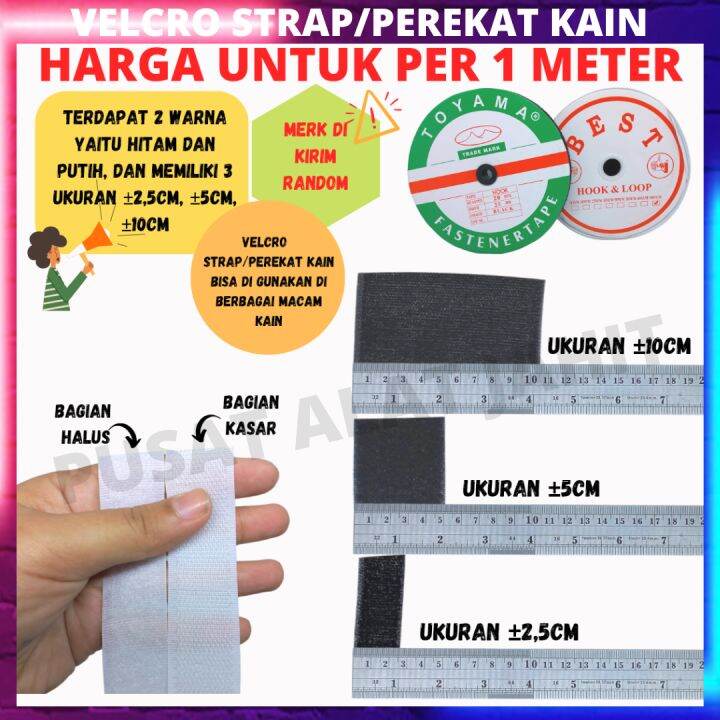 PEREKAT STRAP VELCRO VELCROW MAGIC TAPE HOOK LOOP PREPETAN KRETEKAN ...