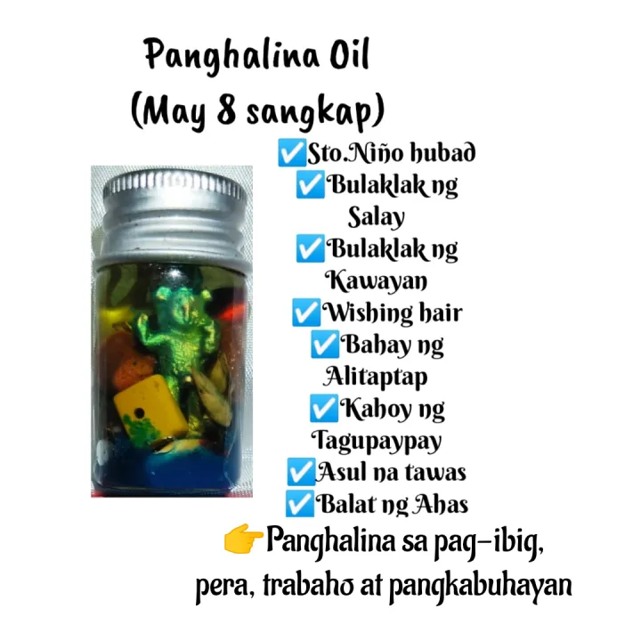 Panghalina Oil/May 8 Sagradong sangkap na nakapaloob sa bote | Lazada PH
