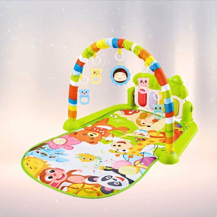 SUPERBABY Baby Music Rack Play Mat with Piano Keyboard Early Education ...