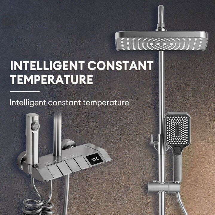 XTEN High Quality Shower Set for Bathroom 4 in 1 Stainless Rain Shower ...