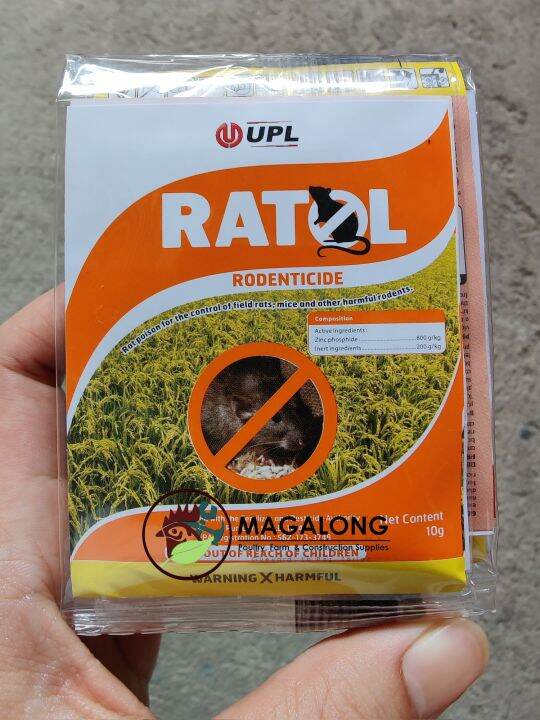RATOL (ZINC PHOSPHIDE) - RAT POISON / RAT KILLER - RODENTICIDE - 1 X 10 ...