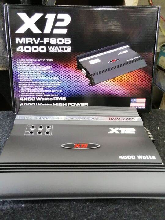 X12 MRV 805 4CHANNEL 4000W AMPLIFIER | Lazada PH