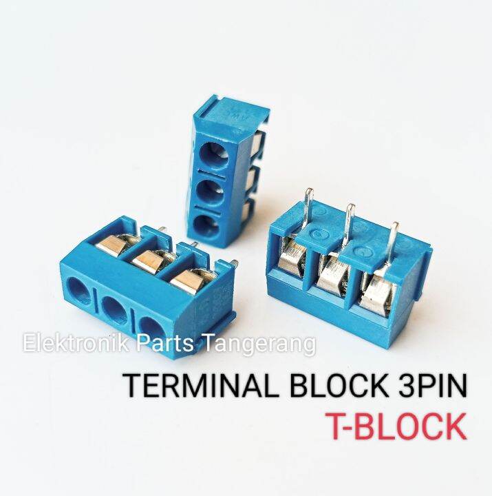 (1 Buah) TERMINAL BLOCK 3PIN TERMINAL 3PIN TERMINAL KABEL 3PIN T BLOCK ...