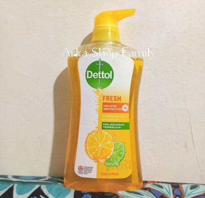 DETTOL Fresh Yuzu Citrus Sabun Mandi Cair Pump Botol Pompa 625g 625ml ...