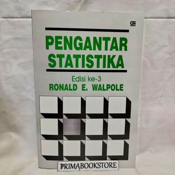 Pengantar Statistika Edisi Ke-3 - Ronald E. Walpole | Lazada Indonesia
