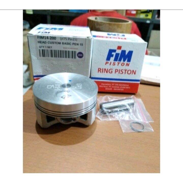 Piston Fim 71, 72, 73, 74, 75 mm pen 15 Komplit Ring Dome Mentah casting | Lazada Indonesia