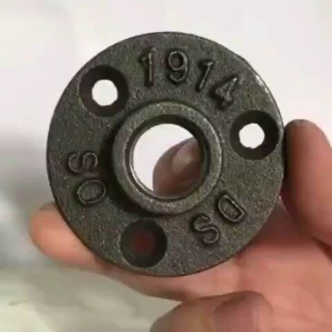 【10PCS】1/2" 3/4" 1" Malleable Floor Flange Home Malleable Cast Iron ...