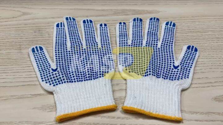 1 Pairs Blue Dispensing Glue Construction Gloves, Safe, Anti-Slip And ...