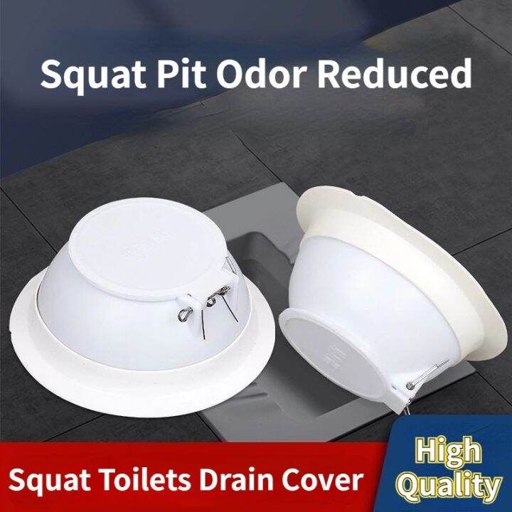 2pcs Set Bathroom Squat Toilets Drain Cover Anti-odor Plugs Backflow ...