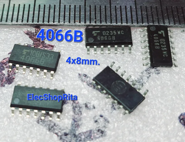 4066B ,HEF4066 ,4066 ,SMD-14 PIN , Semiconductor ไอซีขนาดเล็ก 14 ขา ...