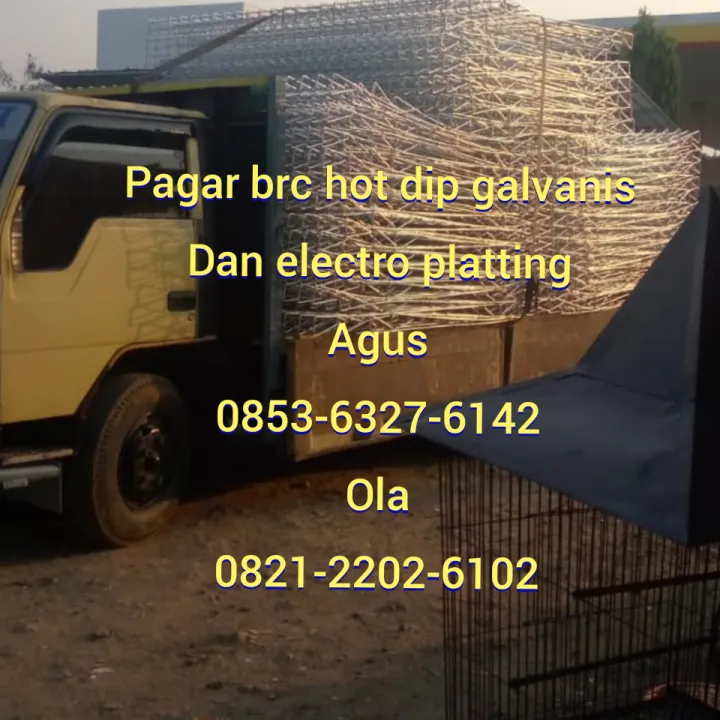 pagar brc tinggi 150 cm x lebar 240 cm x dia 7 mm electro platting ...