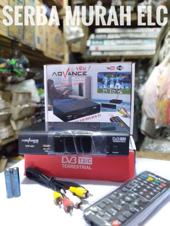 Set Top Box ADVANCE Receiver Penguat Sinyal STP-A01 DVB-T2 Receiver TV ...