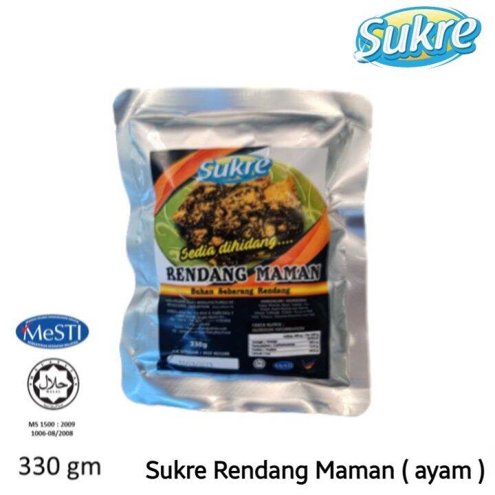 Sukre Rendang Maman ( Ayam ) 300 gm | Lazada