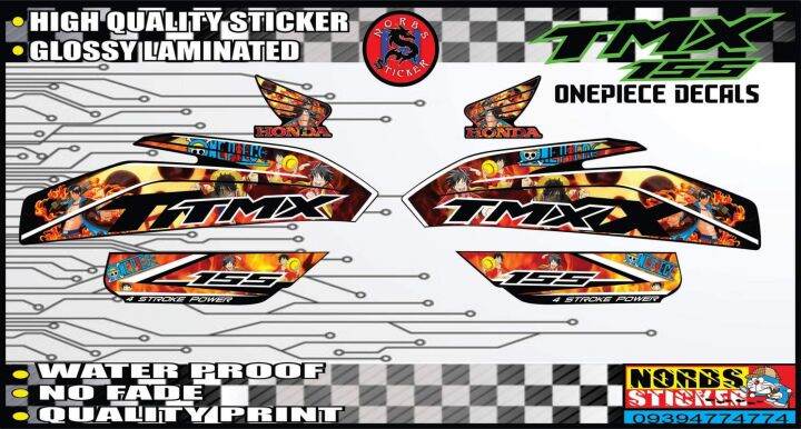 TMX 155 One Piece decals | Lazada PH