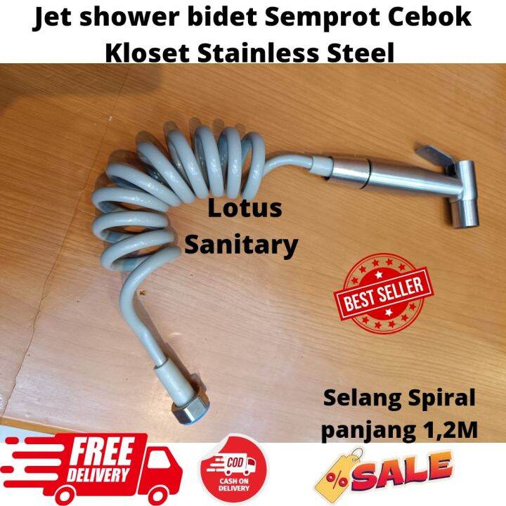 jet shower bidet semprot cebok kloset toilet closet stainless steel sus ...