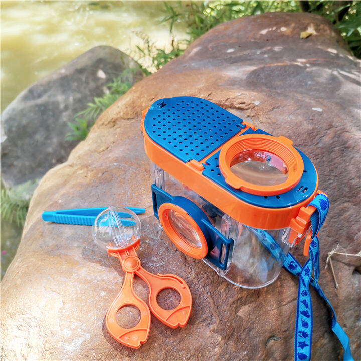 Children Harness Magnifier Biological Observation Jar Baby Outdoor ...