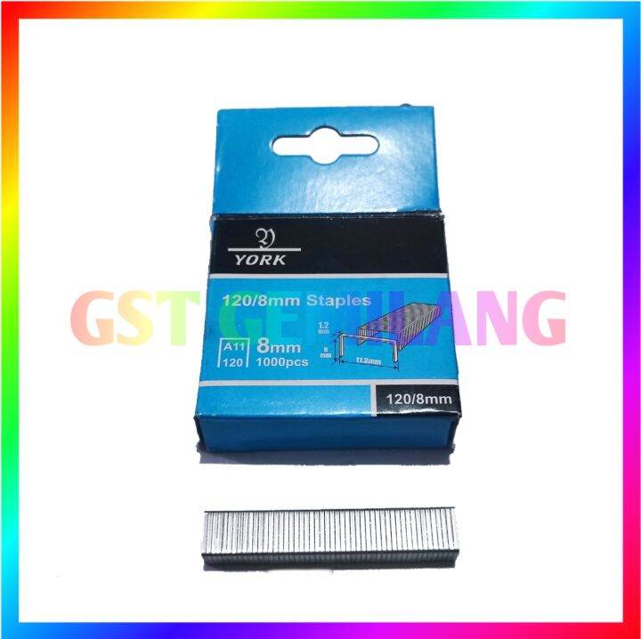 ISI STAPLES GUN YORK REFILL HEKTER TEMBAK 8MM 1000PCS | Lazada Indonesia