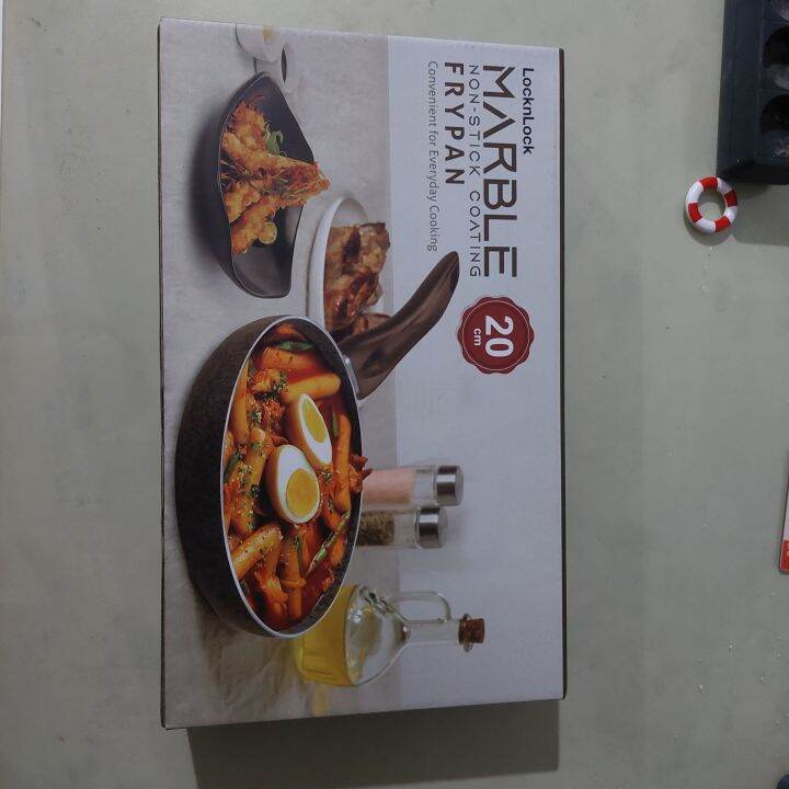 Locknlock frypan marble non stick coating | Lazada Indonesia