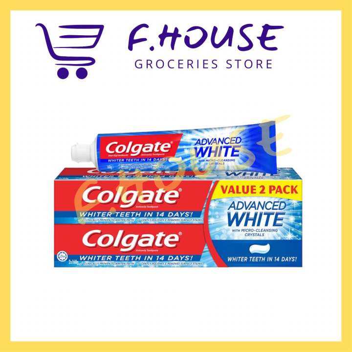 Colgate Advanced White Whitening Toothpaste (160g x 2’s) | Lazada