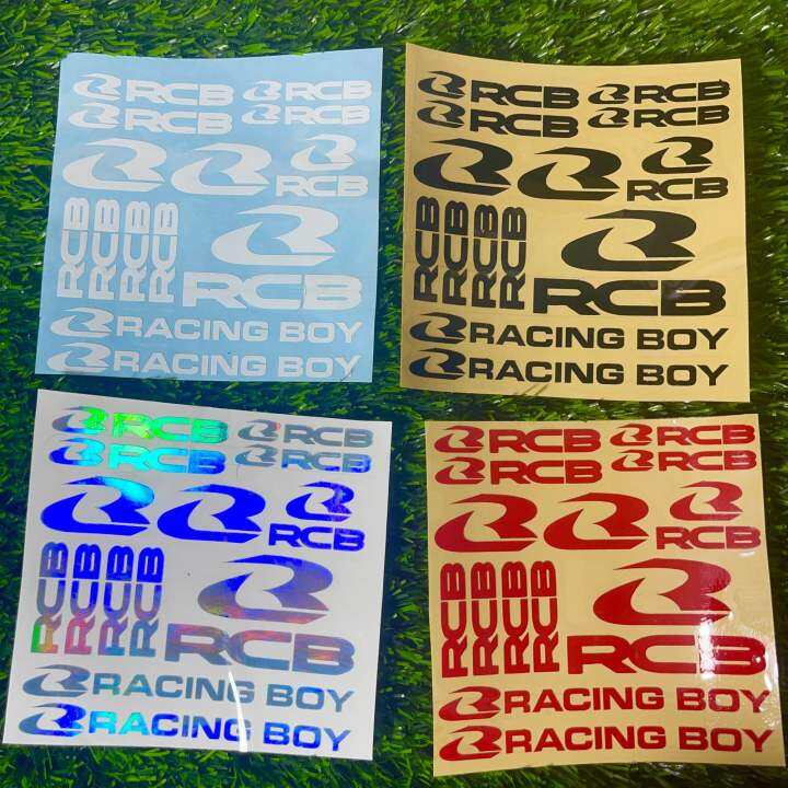 Stiker RCB sticker motor cutting sticker 1 set isi banyak | Lazada ...