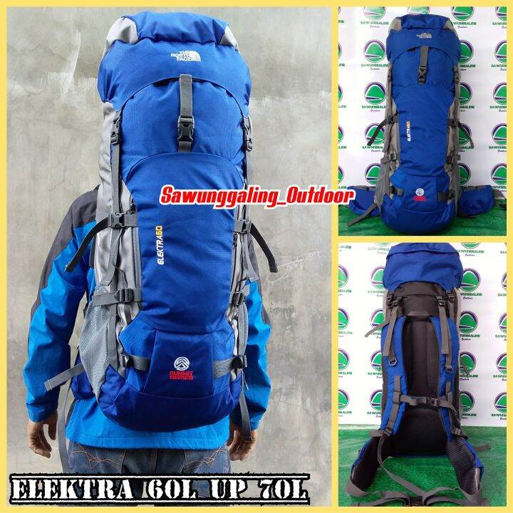 TAS CARRIER GUNUNG ELEKTRA KAPASITAS 60 LITER NOT REI EIGER CONSINA ...